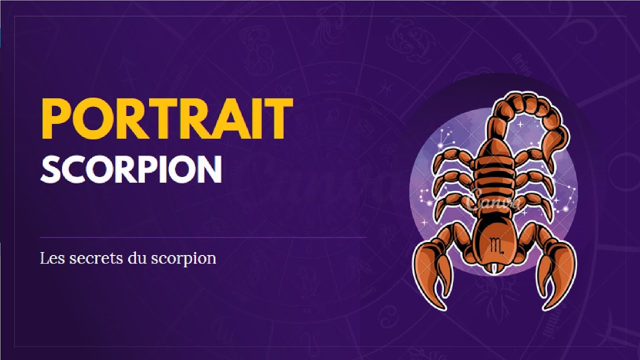 Portrait du scorpion - YouTube