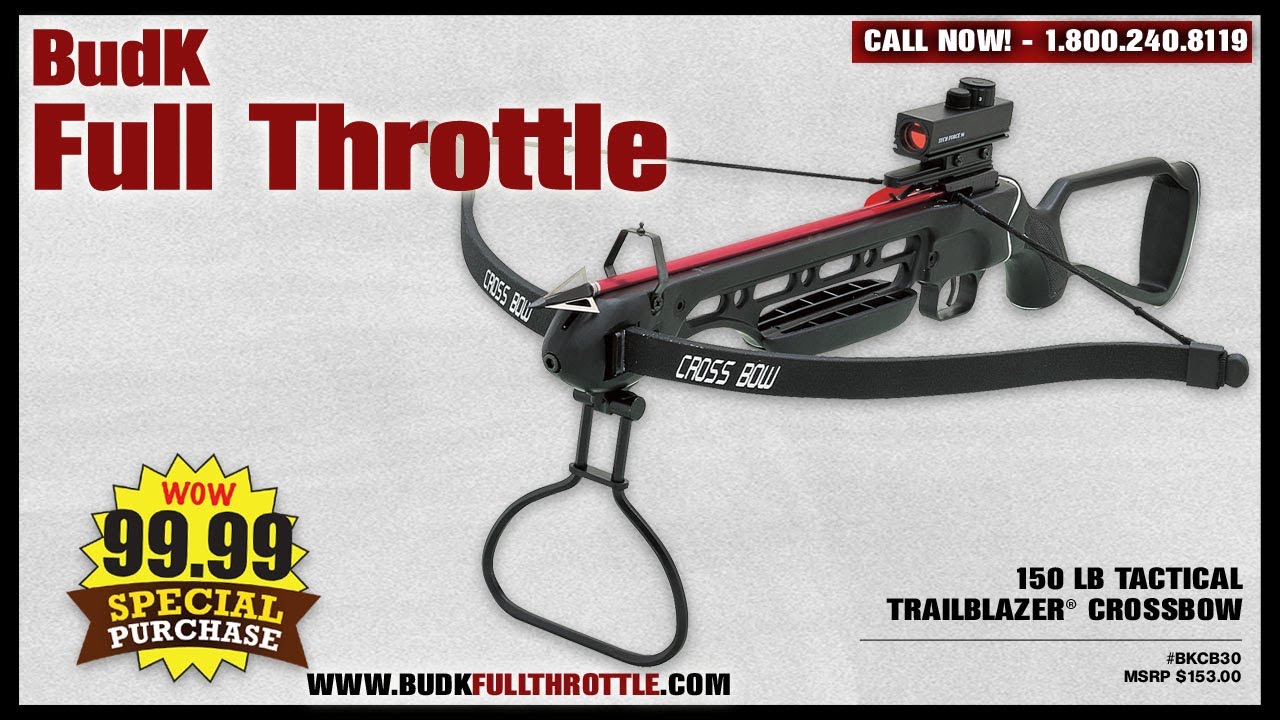 150 LB Tactical Trailblazer® Crossbow - YouTube