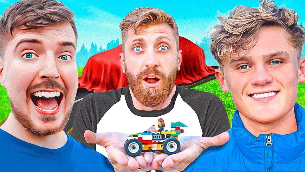 LEGO to Car with Mr Beast and Ryan Trahan - YouTube
