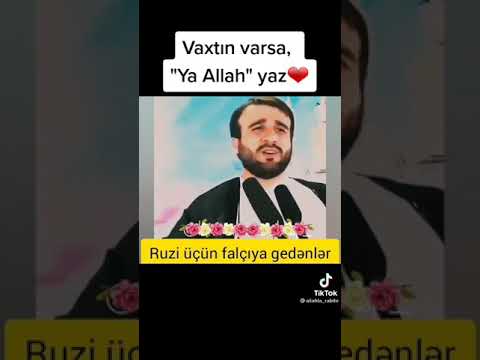 Ruzi İstemirsen? Bereket İsdemirsen?Hacı Şahin ❤Allah❤