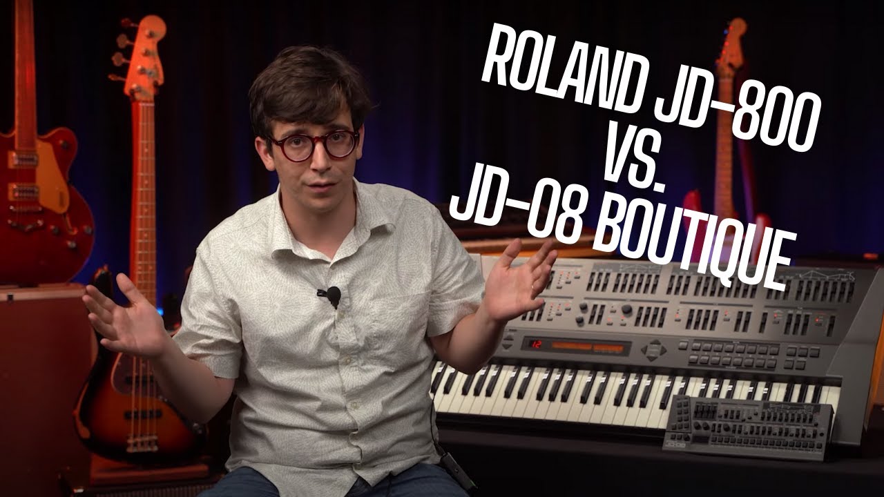 Roland JD-800 vs. JD-08 Boutique - YouTube