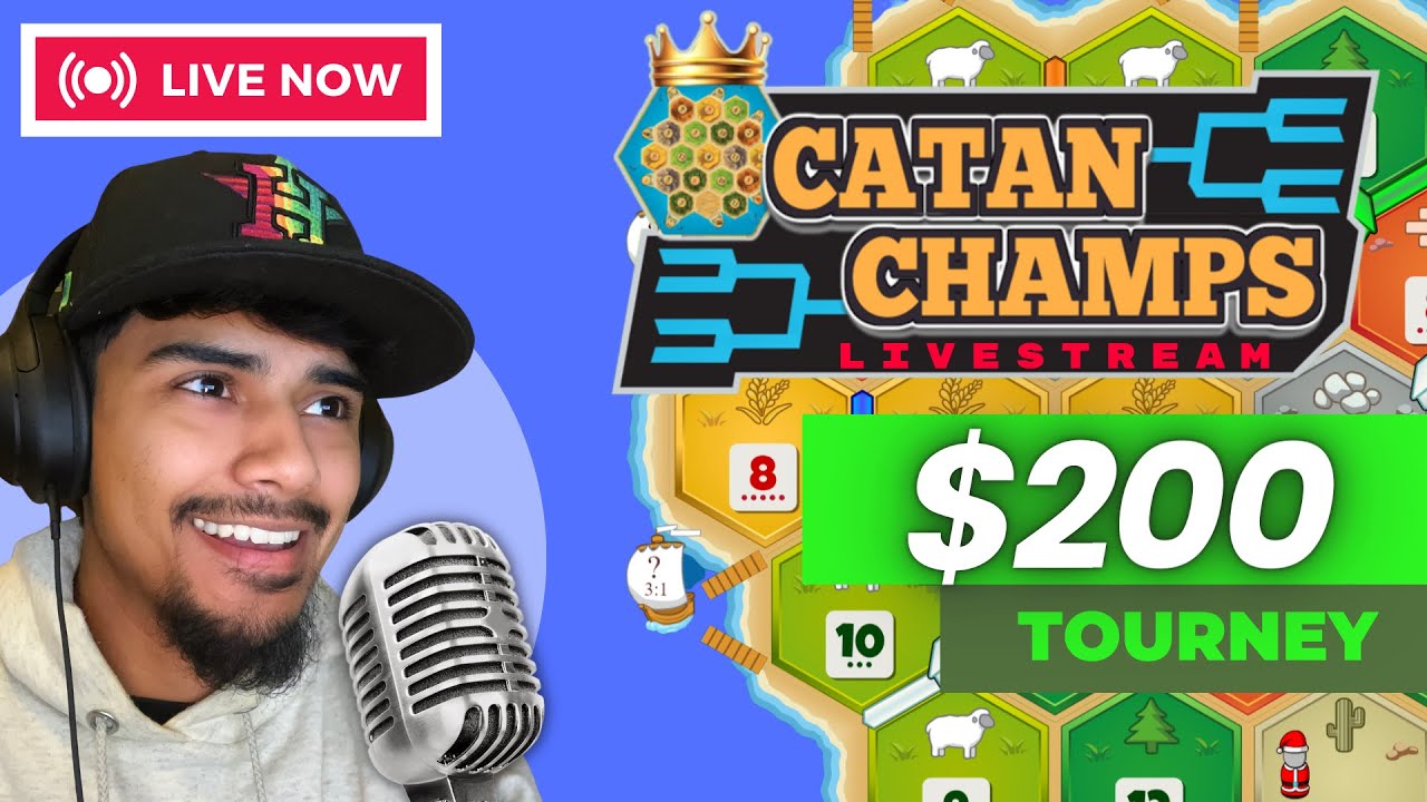 Playing in the $200 Catan Championship Tournament! - YouTube