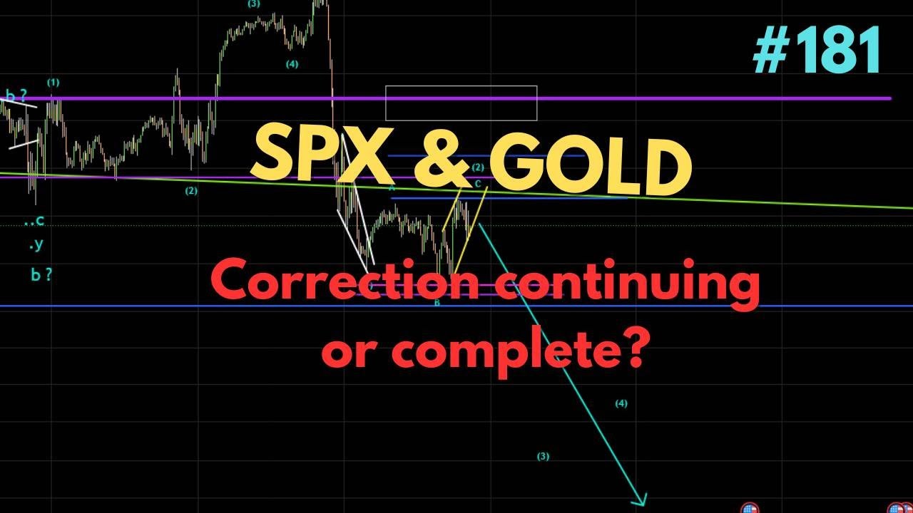 181. SPX & Gold: Correction Complete or Continuing? | Weekly Market ...