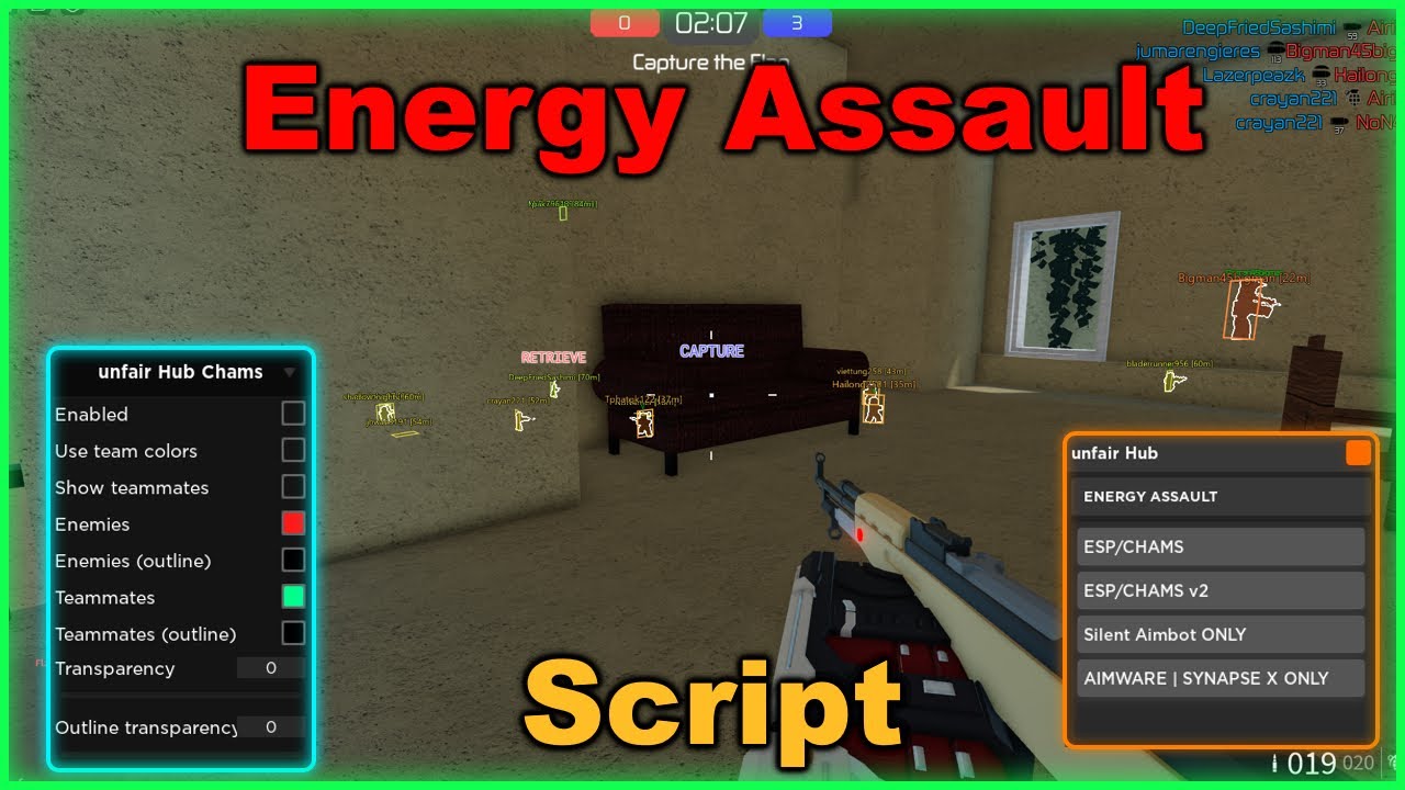 Energy Assault Script Pastebin - Aimbot & Esp - YouTube