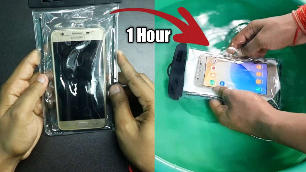 I tested mobile waterproof pouch | how to make mobile waterproof 🔥 ...