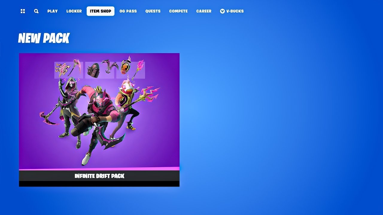 الايتم شوب - الحزمة الجديدة دريفت اللانهائي 🔥 فورتنايت - Fortnite Infinite Drift Bundle Pack ...