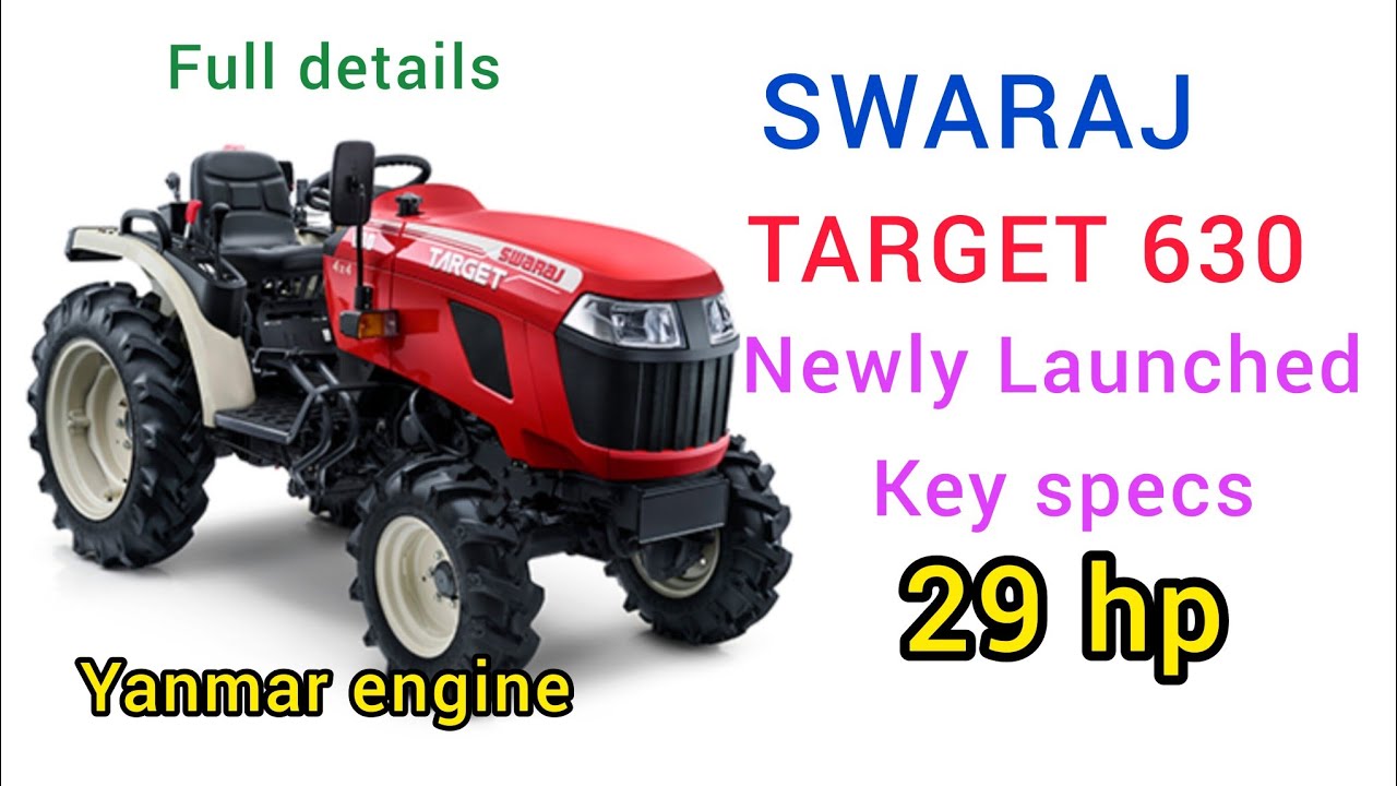 Swaraj Target 630 / New Launch / 29 hp mini tractor / Yanmar engine ...