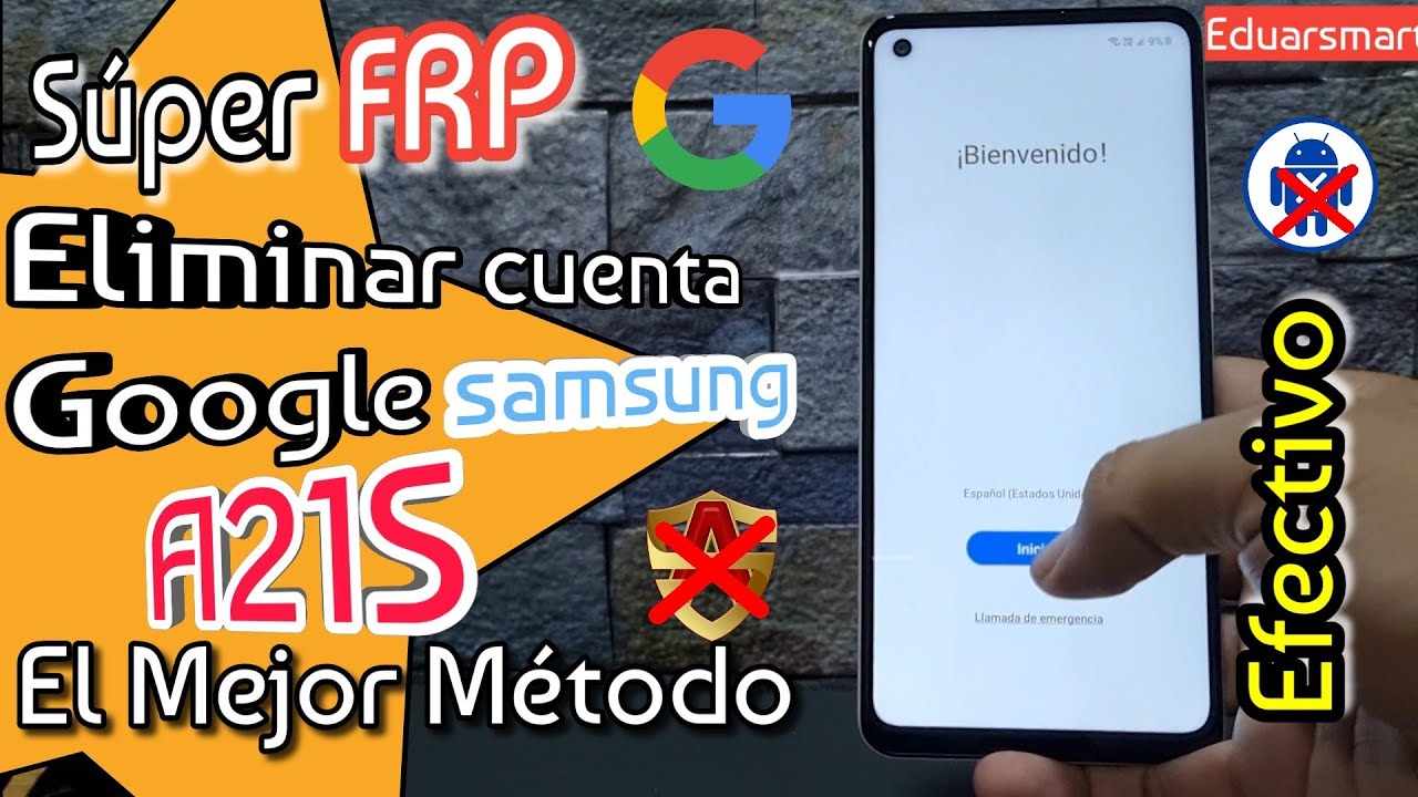 FRP Efectivo Eliminar cuenta Google samsung A21S android 11 android 12 ...