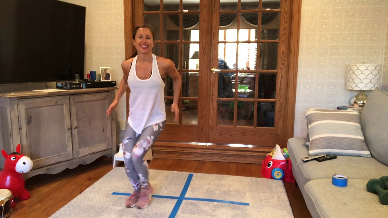 Home Workout: HARD, fun, endurance- 10 minute workout with Jolie! - YouTube