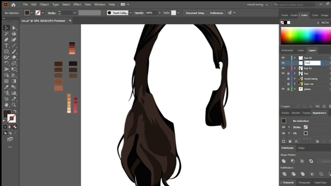 Vector Art | Portrait | Adobe illustrator cc 2020 - YouTube