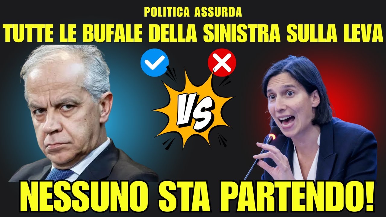 TUTTE LE BUFALE (E CONTROSENSI) DELLA SINISTRA SULLA LEVA OBBLIGATORIA ...