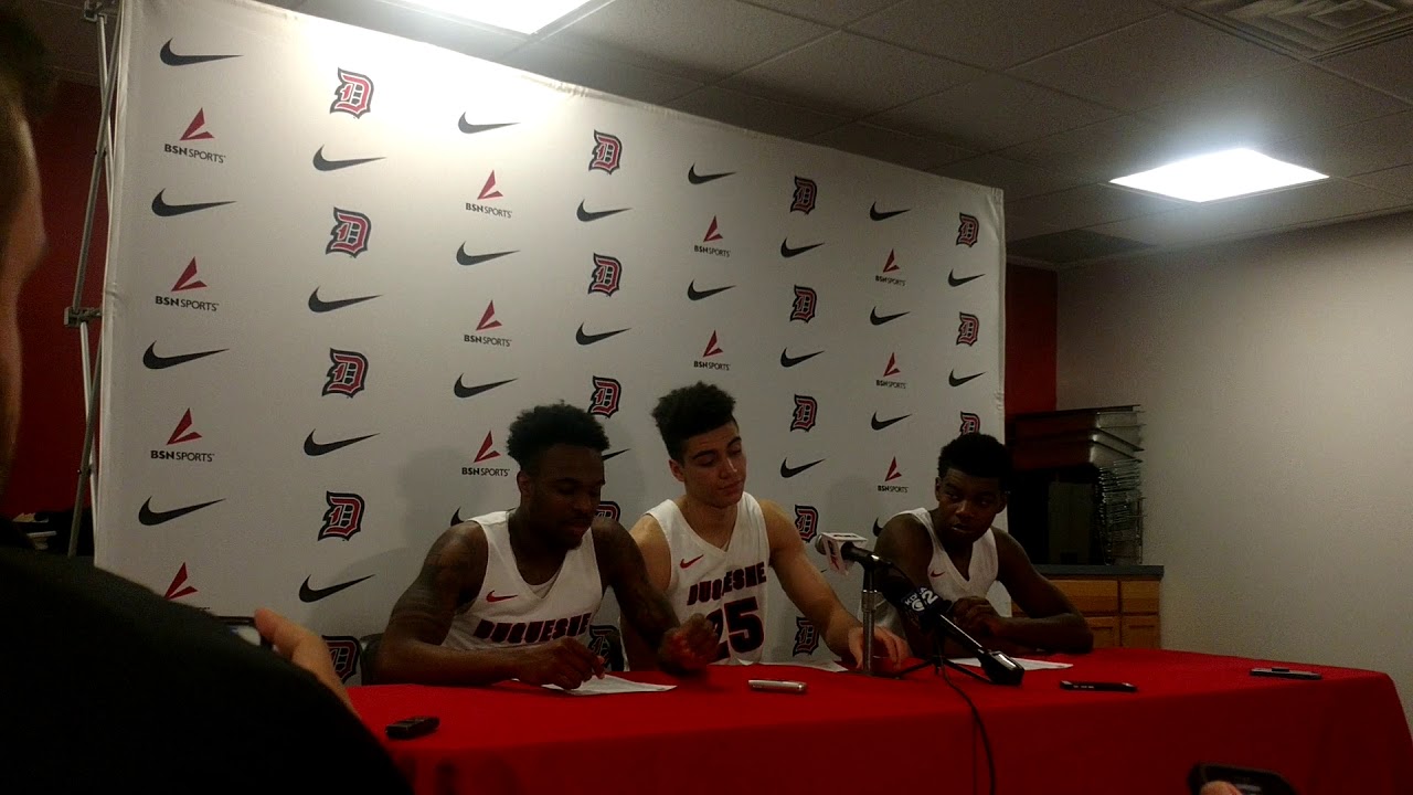 Tarin Smith, Tydus Verhoeven and Eric Williams Jr. talk Duquesne's 95 ...