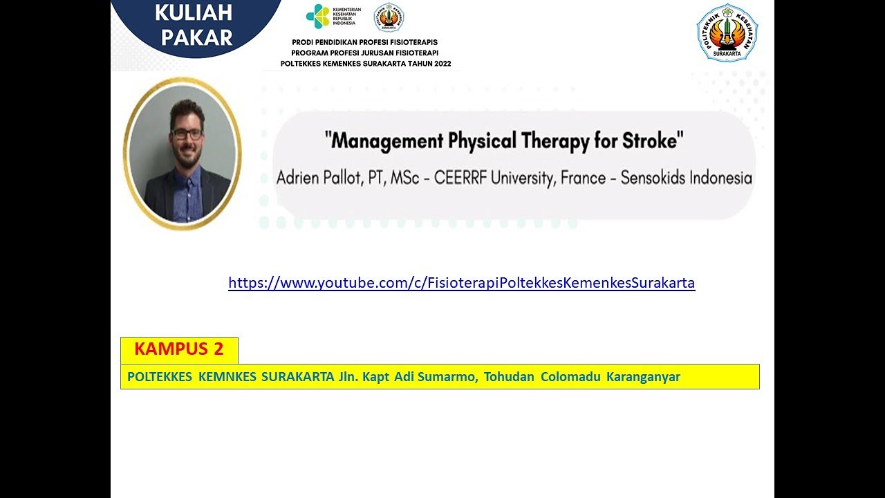 Management Physical Therapy for Stroke by Adrien Pallot, PT, MSc - YouTube
