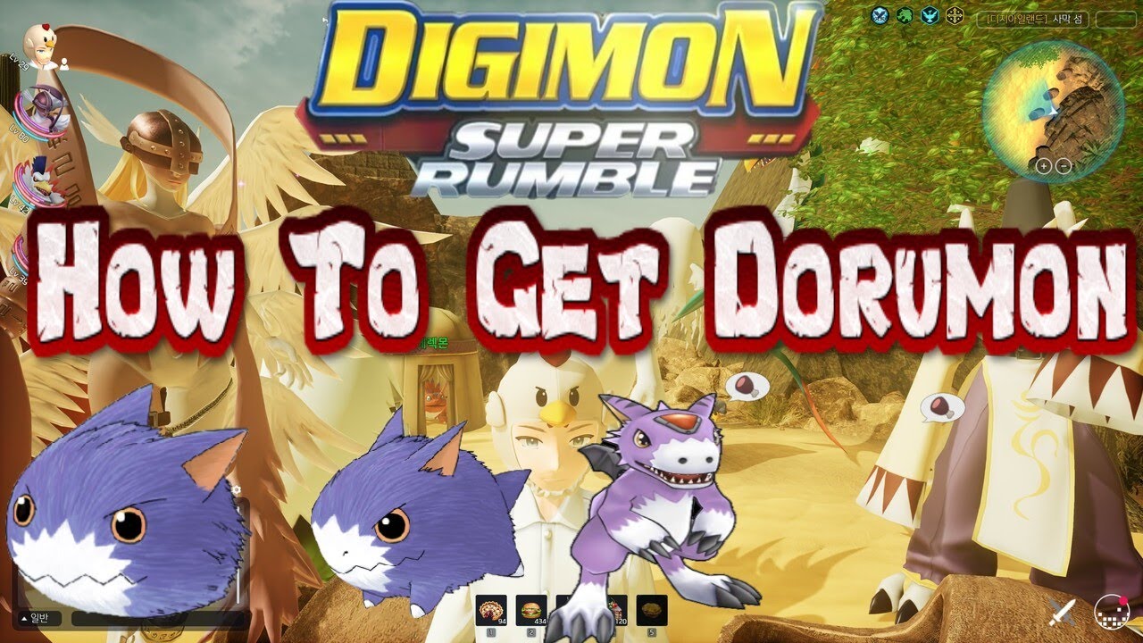 Digimon Super Rumble Digivolving Dodomon To Dorimon for Dorumon - YouTube