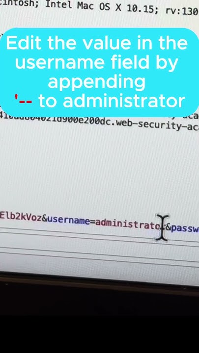SQL Injection Lab 2 - SQL injection vulnerability allowing login bypass ...