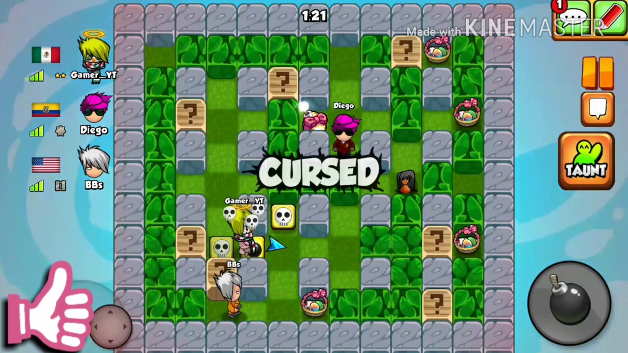 Jugando un poco de Bomberman friends - YouTube