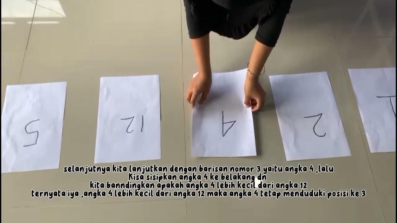 tugas informatika membuat Vidio pengaturan secara "insertion" - YouTube