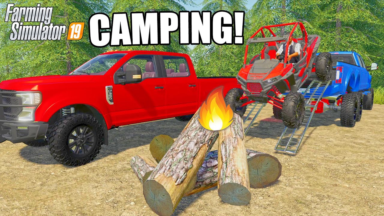 WEEKEND SPRING CAMPING | MULTIPLAYER ROLEPLAY | FARMING SIMULATOR 2019 ...