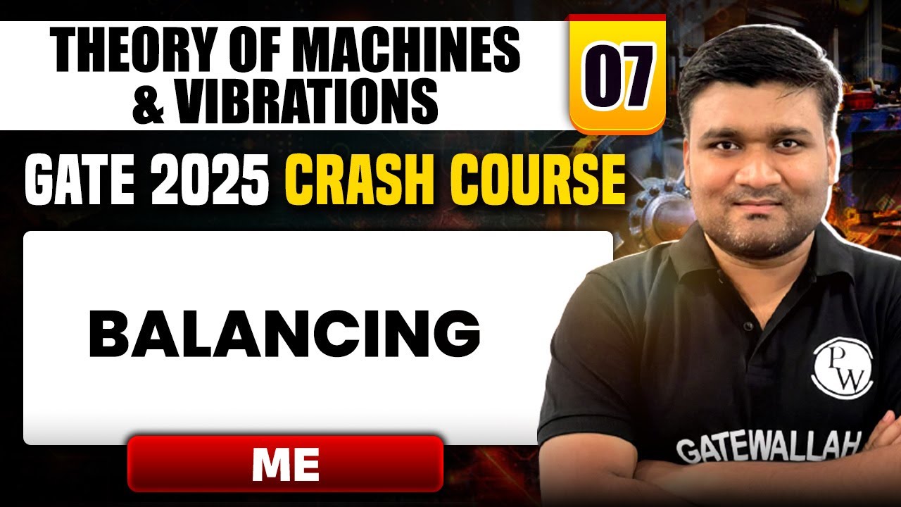 Theory of Machines & Vibrations 07 | Balancing | Mechanical Engineering ...