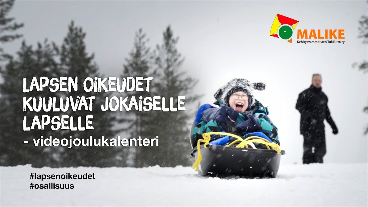 Lapsen oikeudet kuuluvat jokaiselle lapselle -videojoulukalenterin ...
