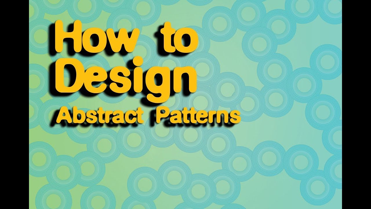 Graphics Design Tutorial / How to Design Abstract Patterns in adobe ...
