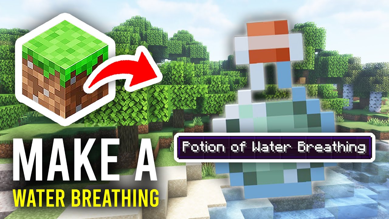How To Make Potion Of Water Breathing In Minecraft - Full Guide - YouTube
