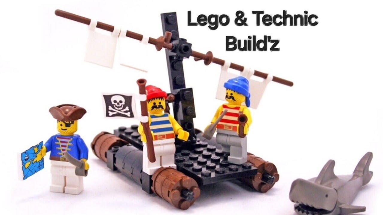 Time Lapse Build of Lego Pirate's (6257) Castaway's Raft (Released 1989 ...