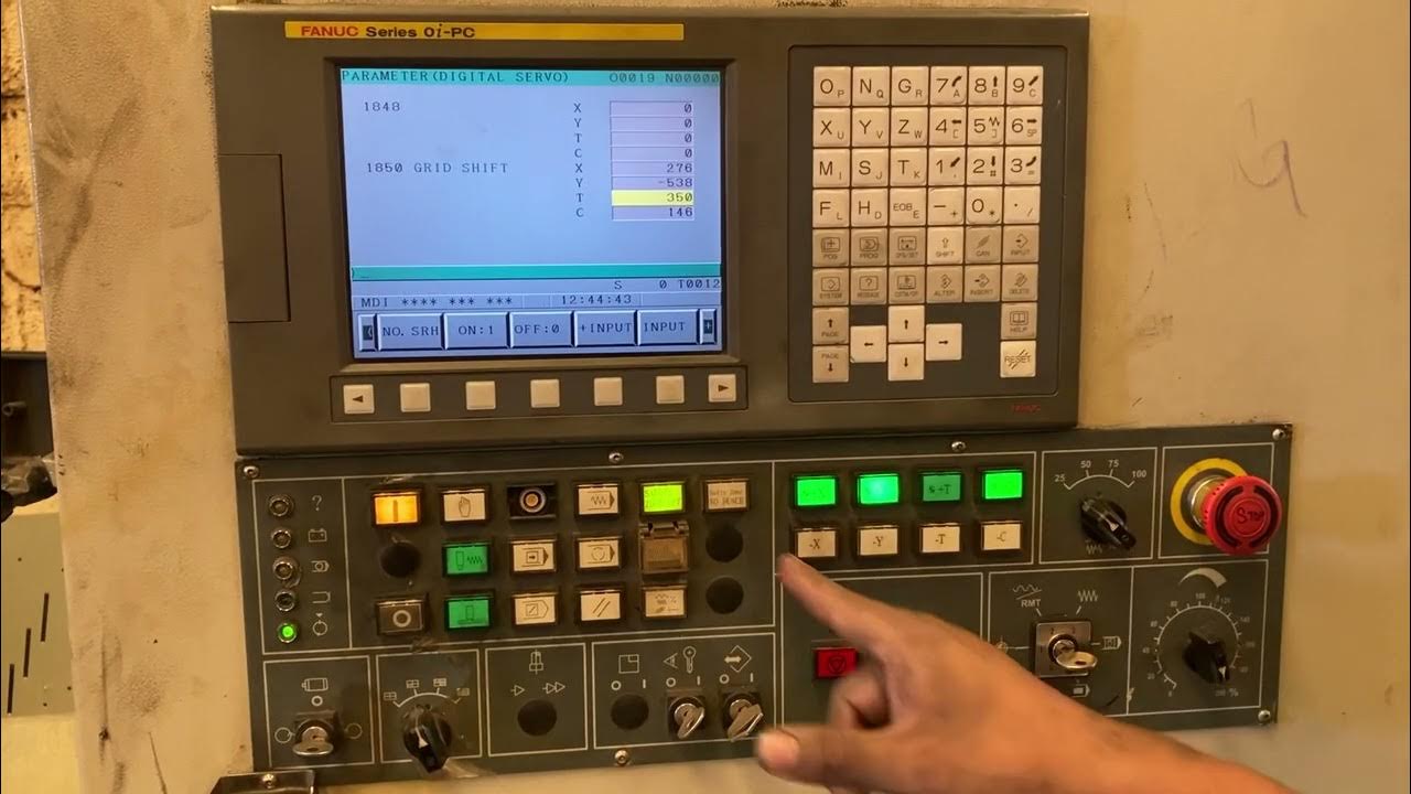 Fanuc series oi-pc Parámetro 1850 - YouTube