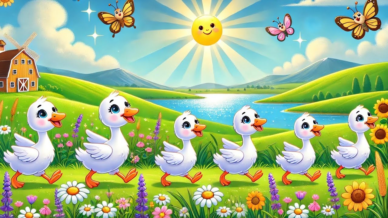 Száz Liba Egy Sorba Mennek a Nagy Tóra - Folk Rock Gyerekdal | Modern ...