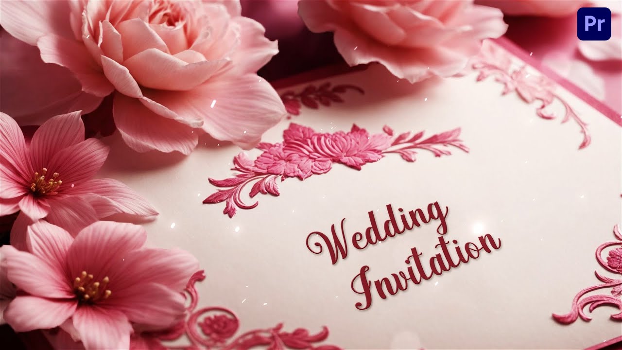Delicate 3D Floral Wedding Invitation Slideshow - YouTube