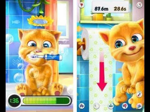 El gato Ginger. Talking Ginger, diviertete y come mucho con el gatito ...