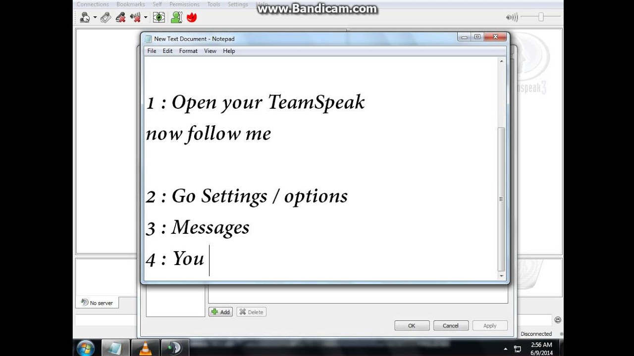 How Change Disconnect message in TeamSpeak 3 - YouTube