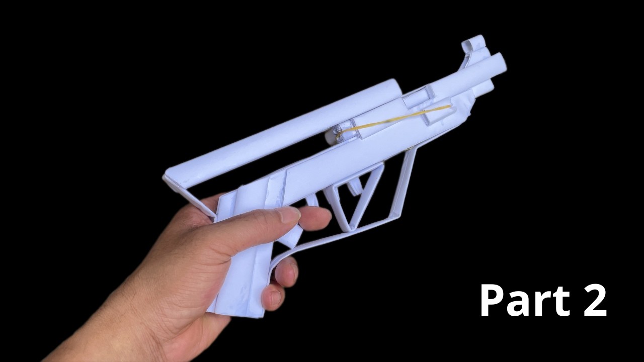 EASY PAPER GUN FOR BEGINNERS THAT SHOOTS PAPER BULLETS | PART 2 - YouTube