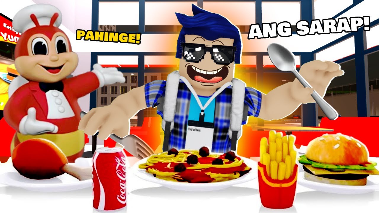 Eating In Jollibee | LIBRENG MUKBANG SA JOLLIBEE! | ROBLOX - YouTube