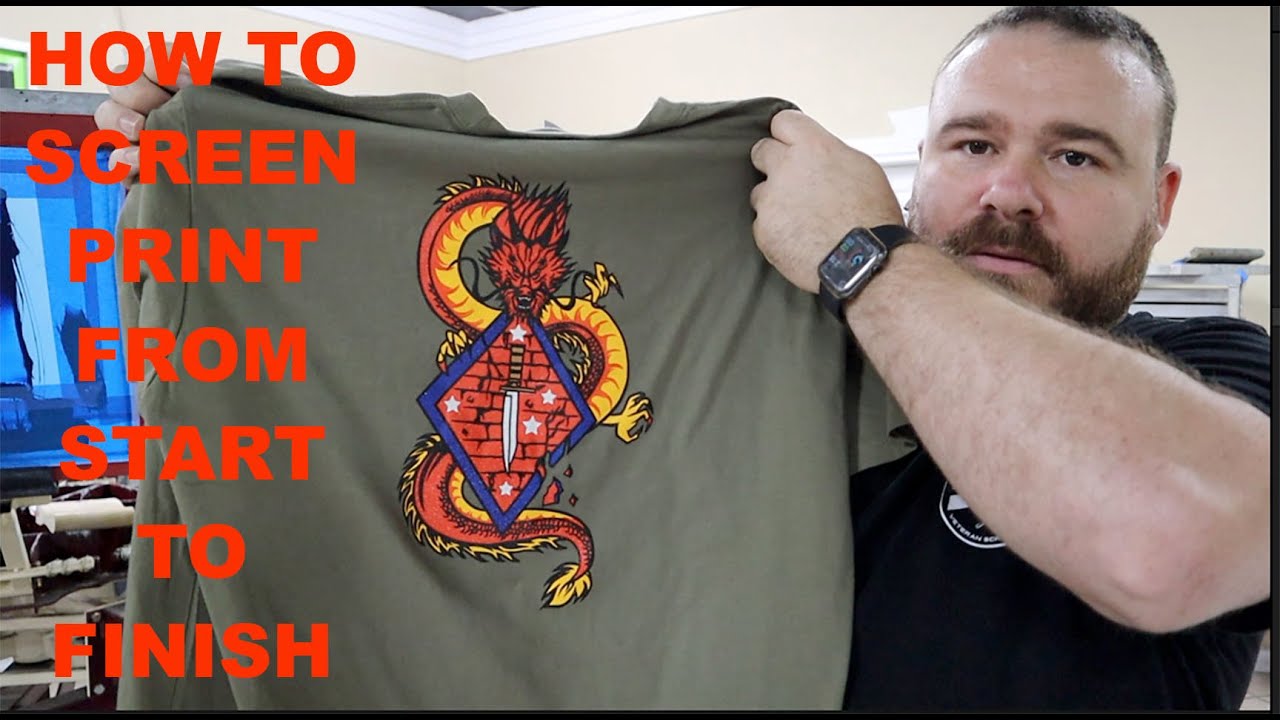 How to Screen Print from Start to Finish - YouTube
