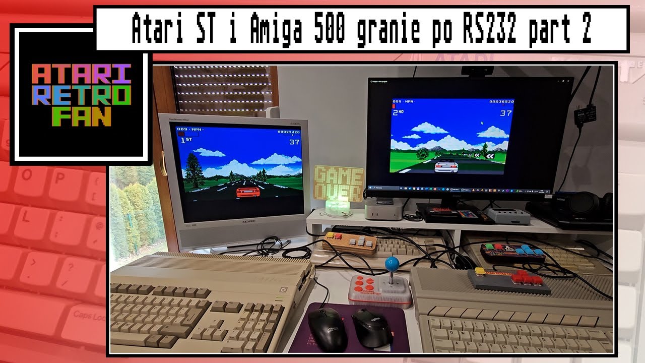 Atari ST i Amiga 500 granie po RS232 part 2 - YouTube