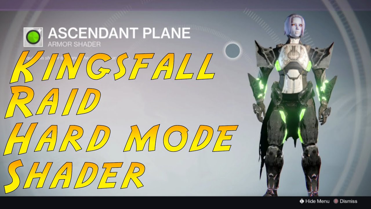 Destiny Kingsfall Raid Hard Mode Shader ''Best Shader In The Game ...