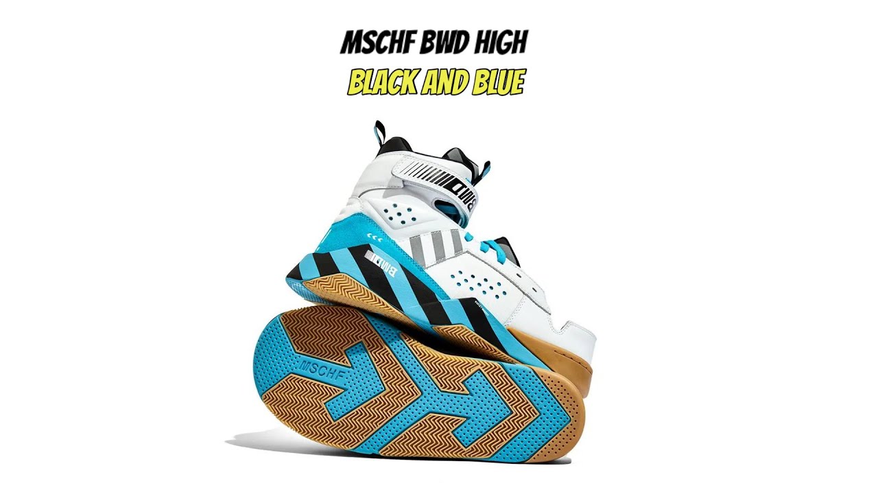 MSCHF BWD High Black and Blue - YouTube