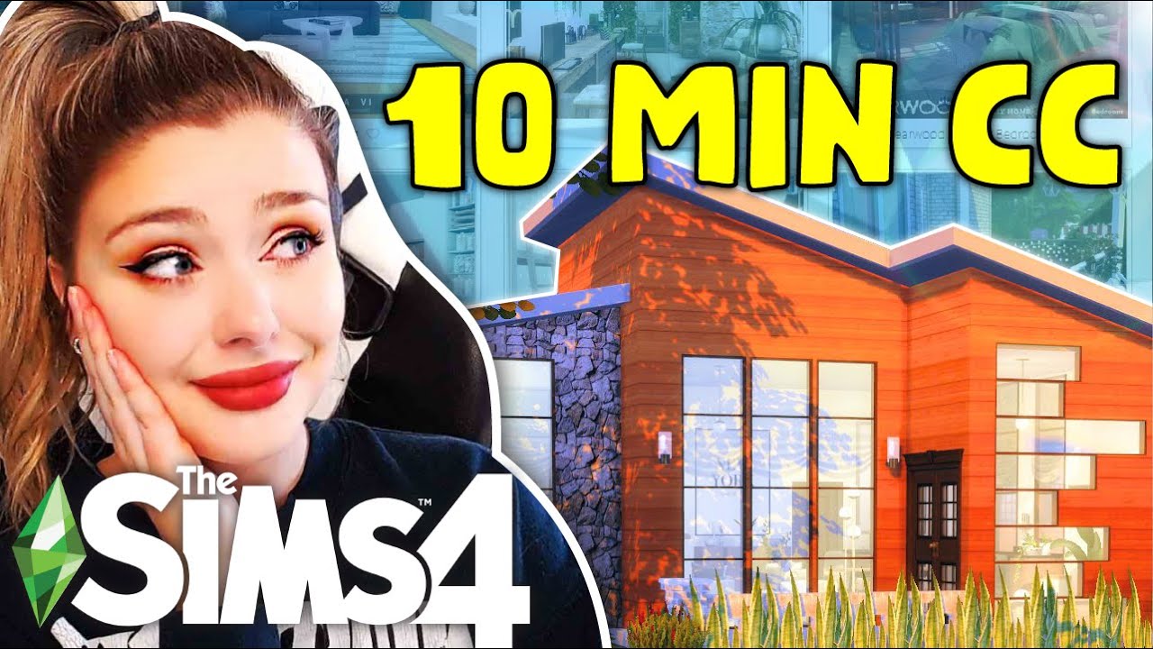 I Tried Downloading CC in 10 Minutes and Building a House with ONLY ...