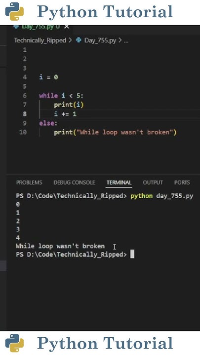 Unlock the Power of While-Else in Python | Python Tutorial - YouTube