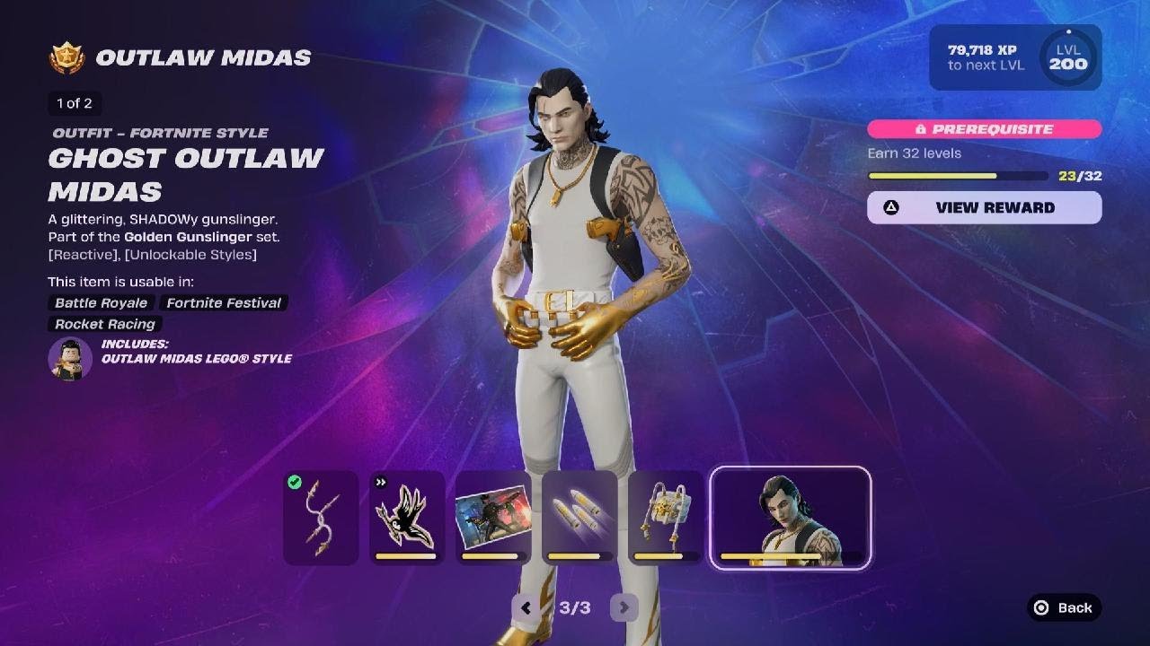 Fortnite OUTLAW MIDAS - YouTube