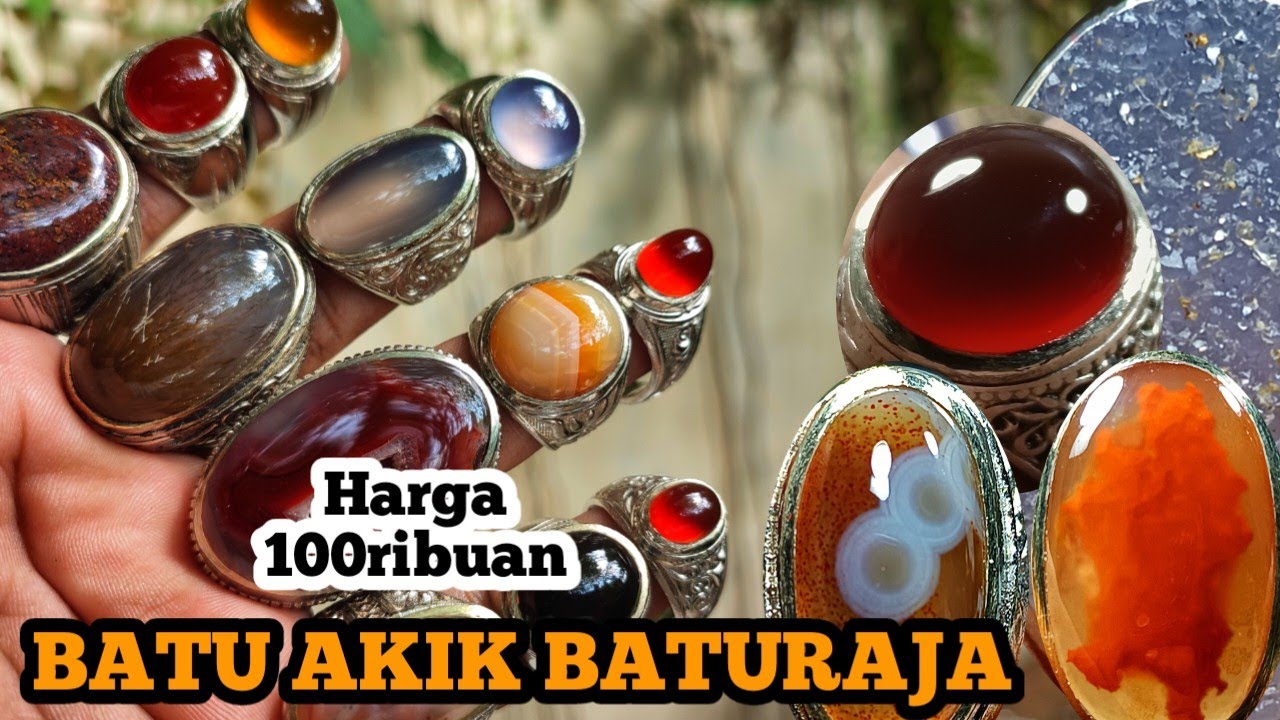 BATU CINCIN BATURAJA HARGA 100 RIBUAN BATU UNIK ANTI JUGA💯RIBUAN - YouTube