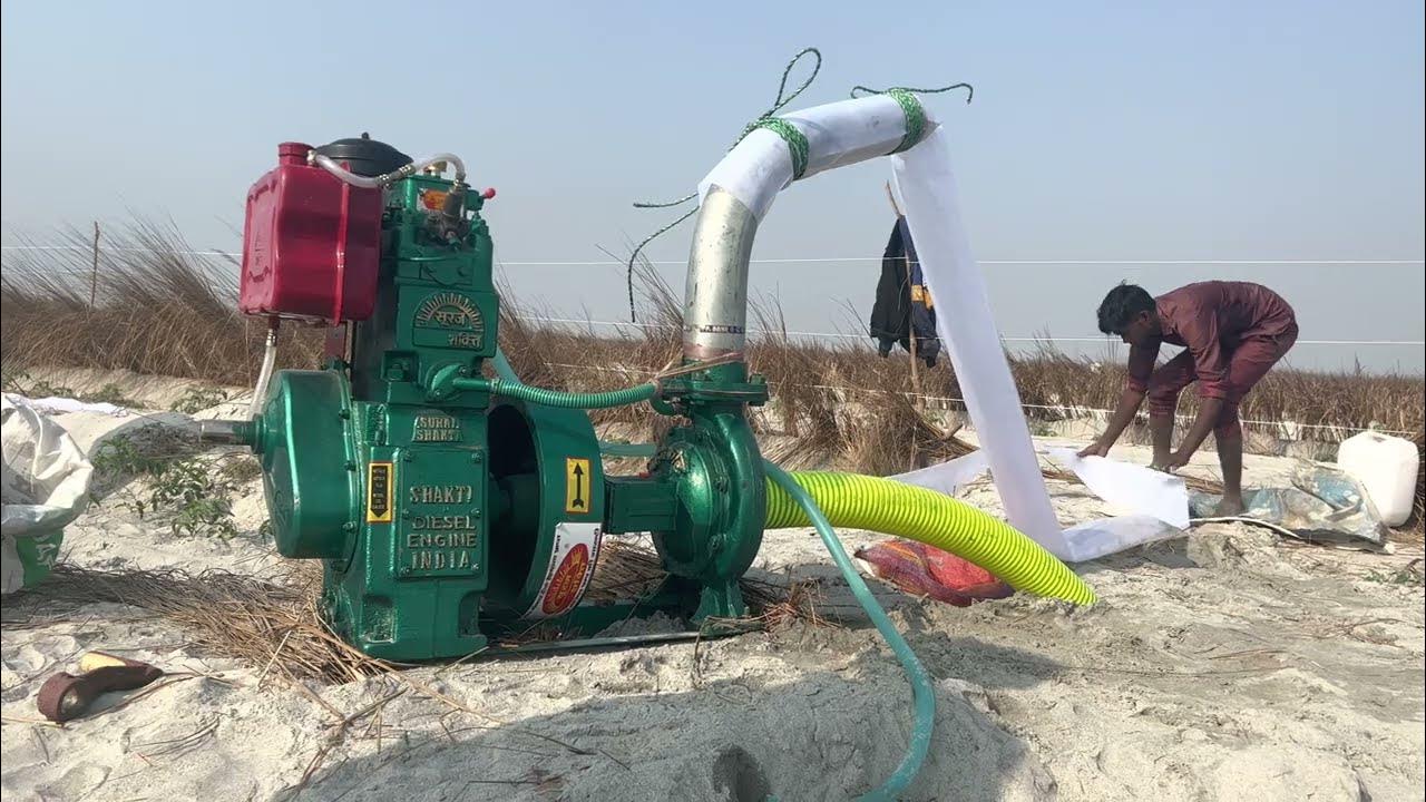 Waterpump Farming Machine Sinchai Setup l 8hp Diesel Engine Waterpump l Kisan Ka Desi Jugad l ...