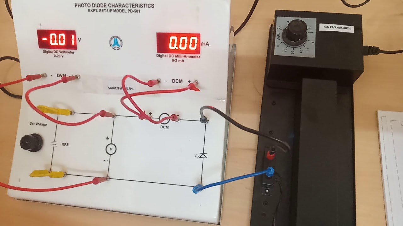 Engineering Physics lab- Photodiode Experiment By Prof Suvarna Patil ...