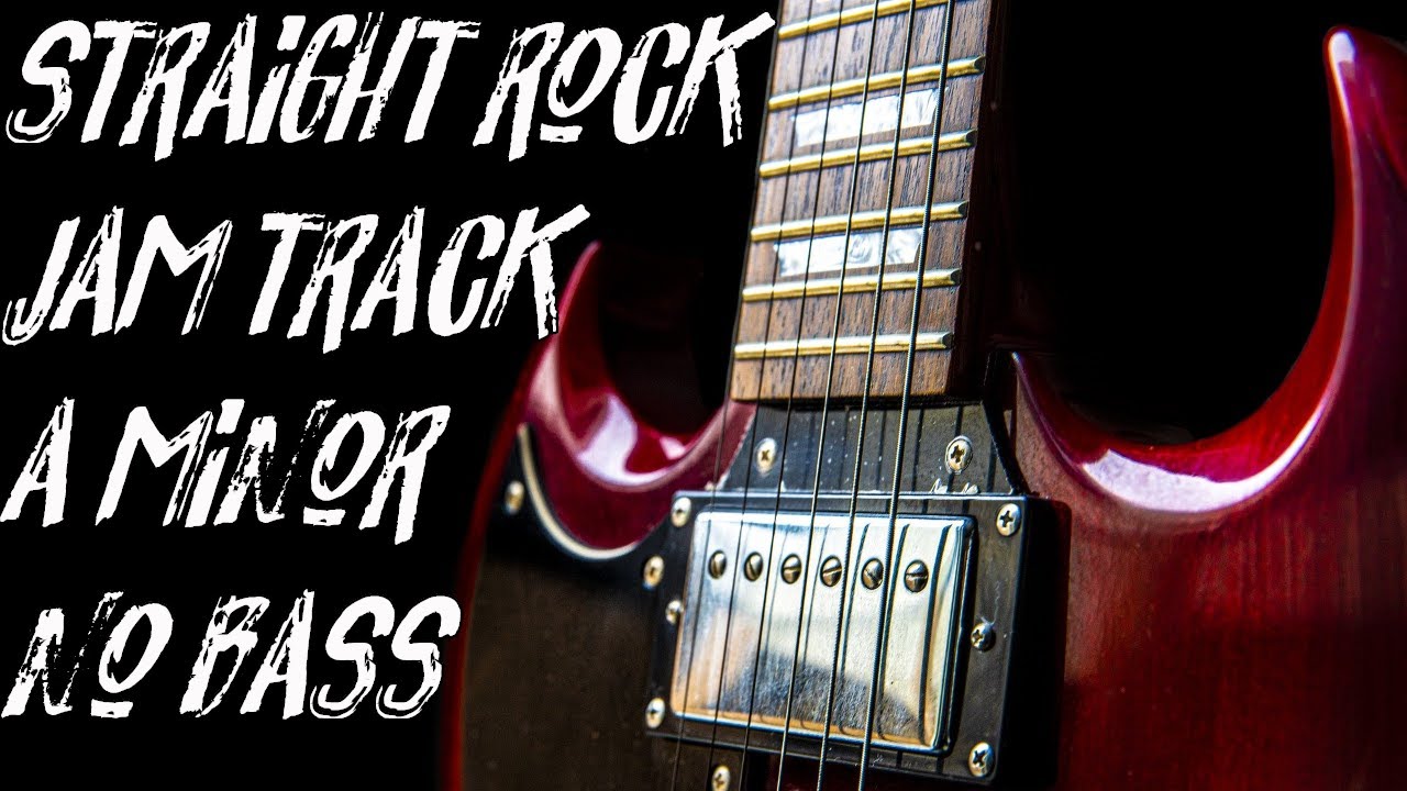 Straight rock backing track no bass - YouTube
