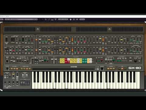 GX-80 Synthesizer by Cherry Audio - Non Stop Factory Preset Demo - No Talking