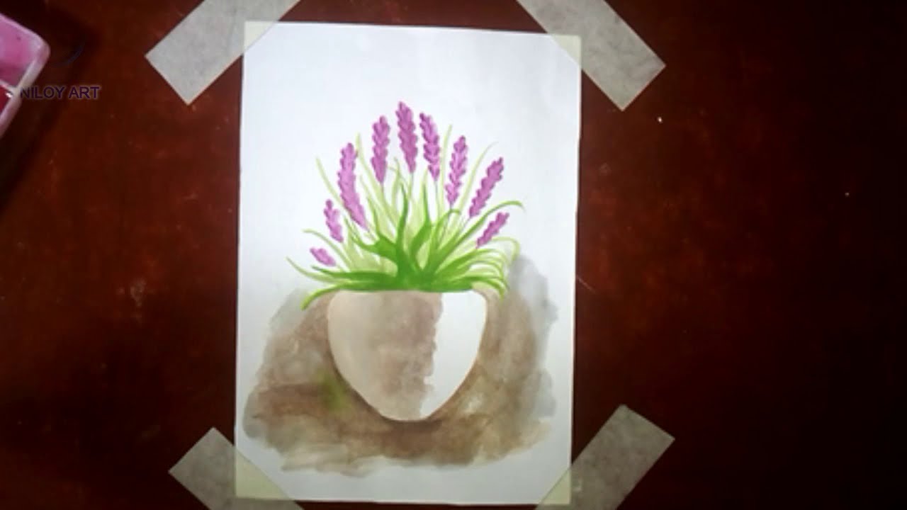 How_To_Easy_Home_Tob_Plant_Watercolor_Painting_Part-5_NILOY_ART - YouTube