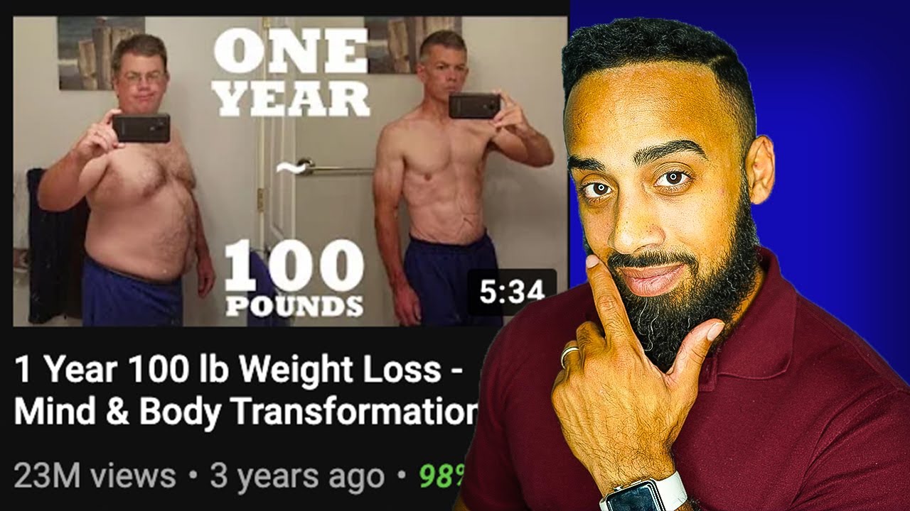 1 year 100 lb Weight Loss Transformation - (My Response) - YouTube