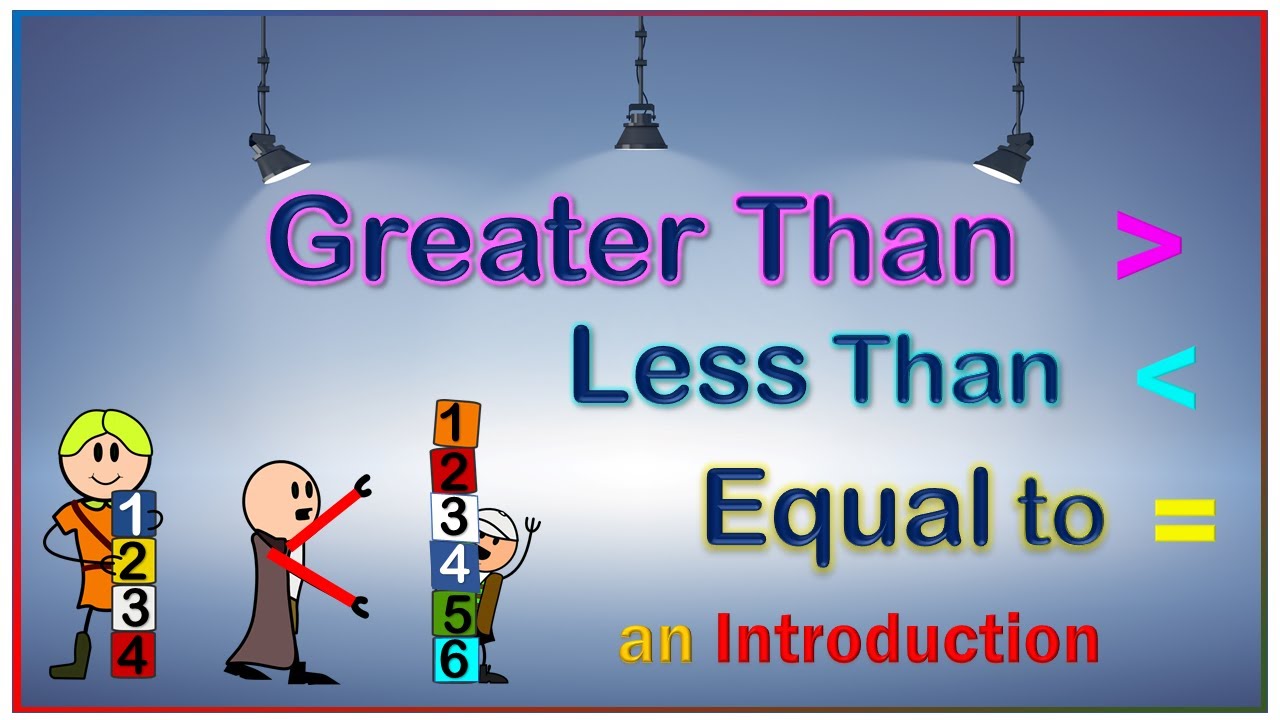 Greater than Less than Equal to for Class 1 | Concept of Less than and ...