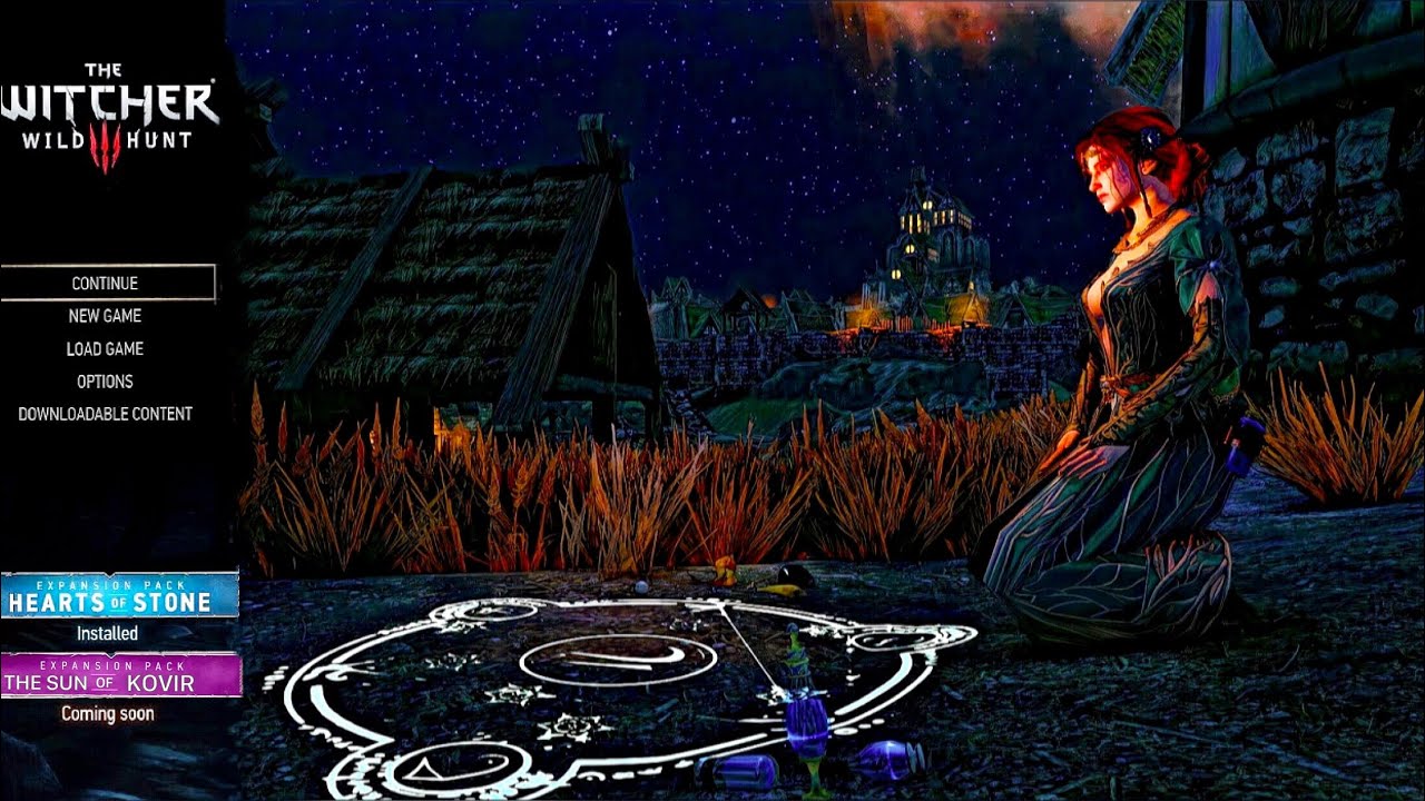 THE WITCHER 3 EXPANSION PACK I THE SUN OF KOVİR MENU THEME - YouTube